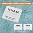 SEMAXE Hotel Quality 8-Piece Cotton Towel Set: 2 Bath Towels, 2 Hand ...
