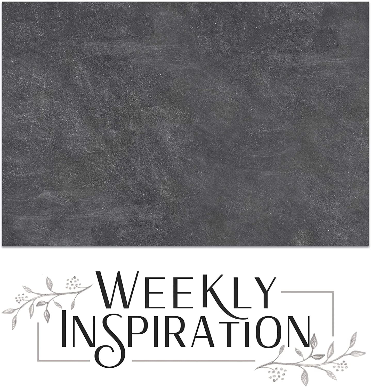 Weekly Inspiration Classic White 7 x 7 Wood Tabletop Chalkboard Block ...