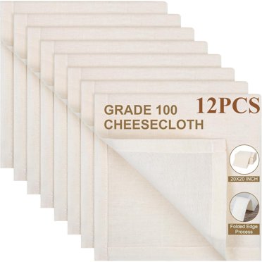10 Sq Yard Cheesecloth White Gauze Fabric Kitchen Cheese Cloth Bleach ...