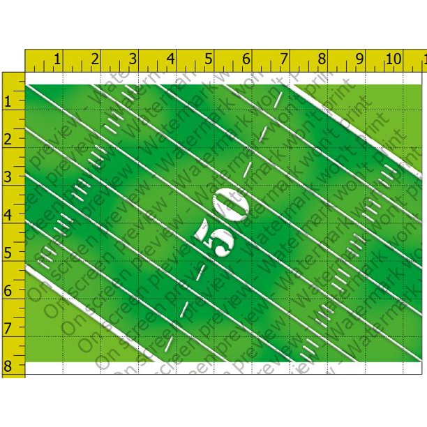 Touchdown-Football Edible Cake Topper [DecoSet Background Only] 1/4 ...