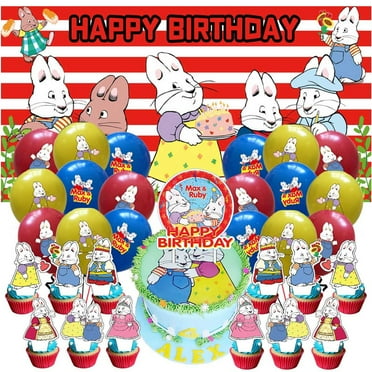 Max and Ruby Party Supplies Plates Decorations Birthday Cake Topper ...