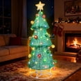 Collapsible Lighted Christmas Decorations Outdoor, 3.7Ft Pop Up ...