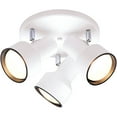 UL Listed 3 Light Multi-directional Flush Mount Ceiling Fixture, Gray ...