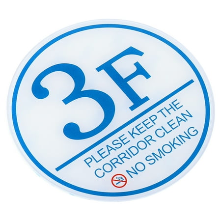 Uxcell 3F Floor Number Sign Acrylic Self-Adhesive Building Marking ...