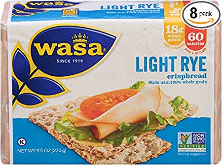 Wasa Light Rye Crispbread, 9.5 Ounce (Pack of 8) - Walmart.com