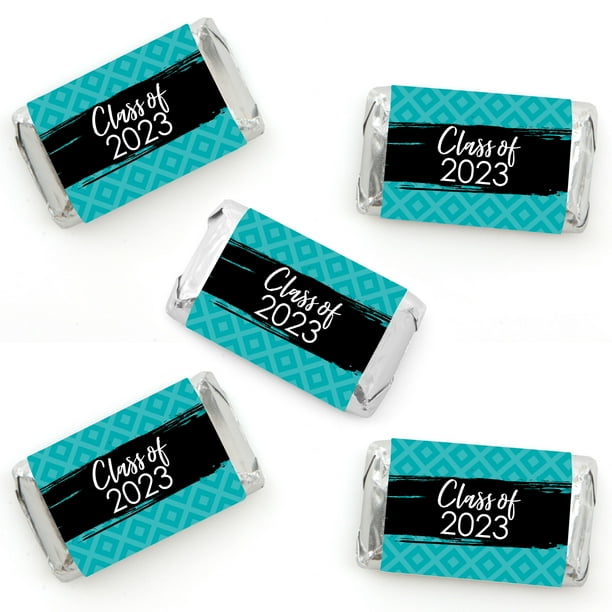 Big Dot of Happiness 2023 Teal Graduation Party - Mini Candy Bar ...