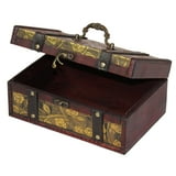Decorative Leather Treasure Trunk Box - Walmart.com