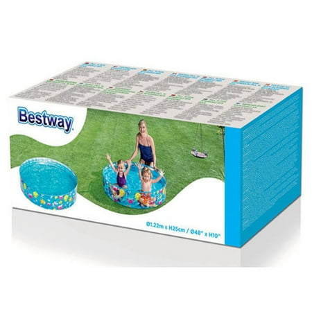 Children's Pool Small Hard Plastic Paddling Family Swimming Pool Fish ...