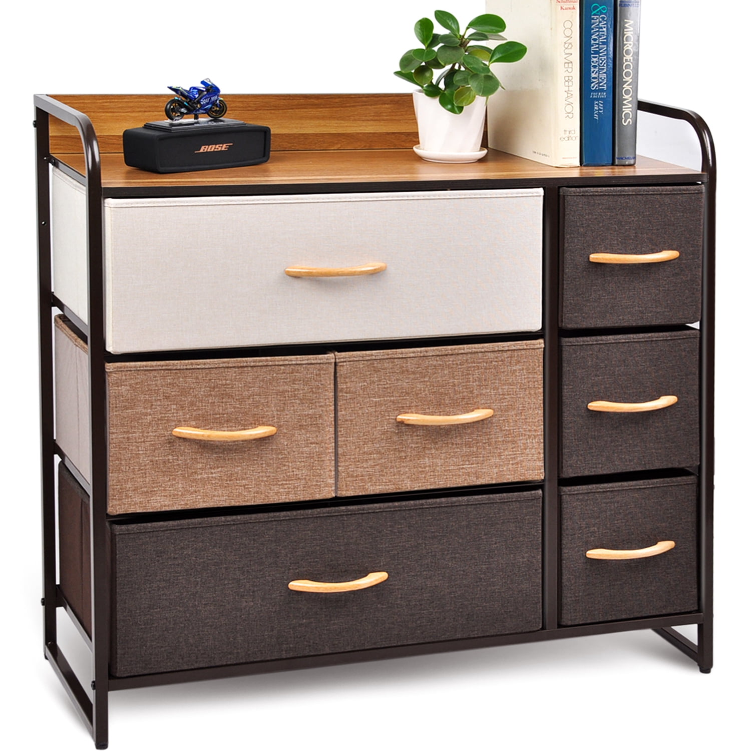 CERBIOR Drawer Dresser Closet Storage Organizer 7 Drawer Closet Shelves CERBIOR Drawer Dresser Closet Storage Organizer 7 Drawer Closet Shelves