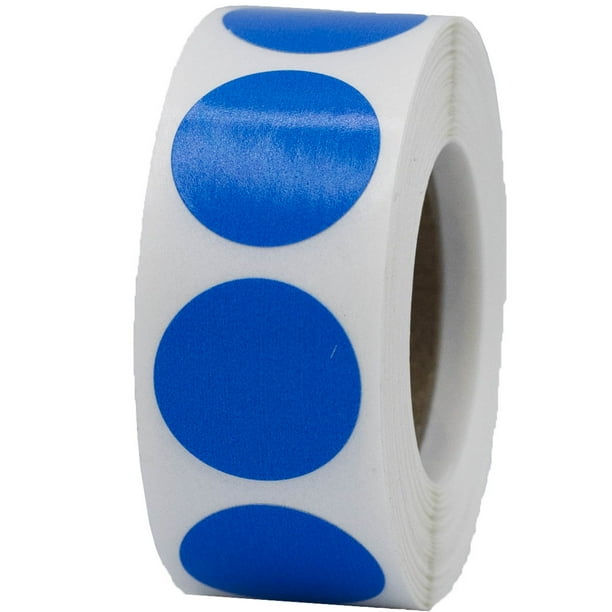 Blue Circle Dot Stickers | 0.75" Inch Round | 500 Pack - Walmart.com