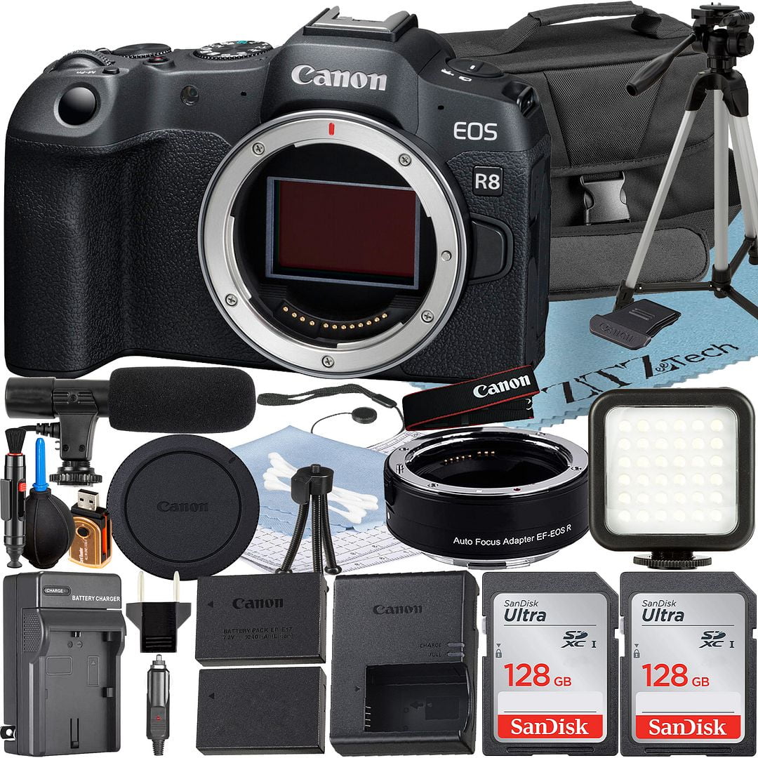 Click here for Canon Eos R8 Mirrorless Camera (Body) With 2 Pack... prices