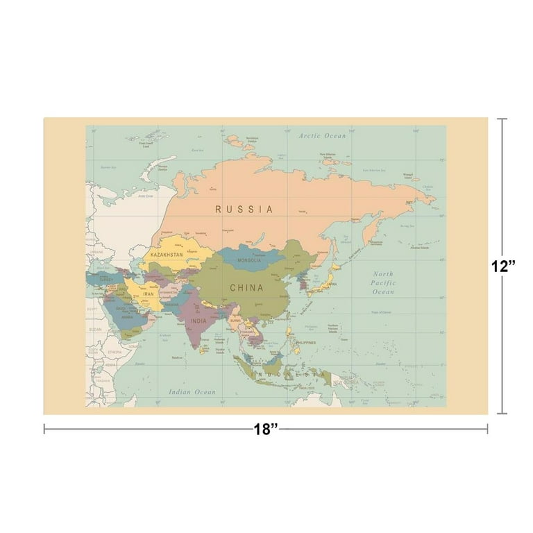Latitude And Longitude Map Asia