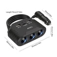 120W 2 USB+1 USB C PD Port Socket Splitter Adapter Fast Charging ...
