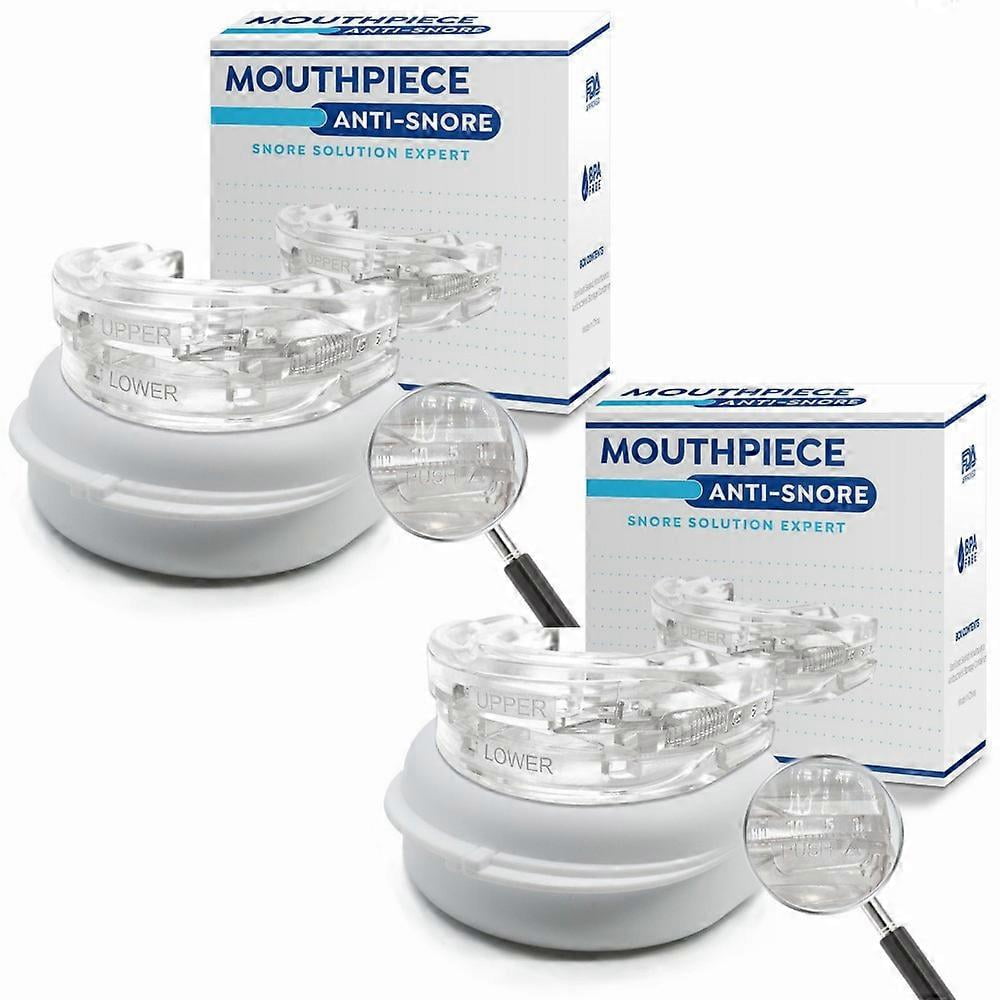 1-2PCS NEW Anti-snore Mouthguard, Adjustable Anti-snoring Mouthpiece ...