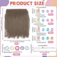 2Pcs Wool Wig Hair for DIY Girls BJD Makings Accessories with 40Pcs 4 ...