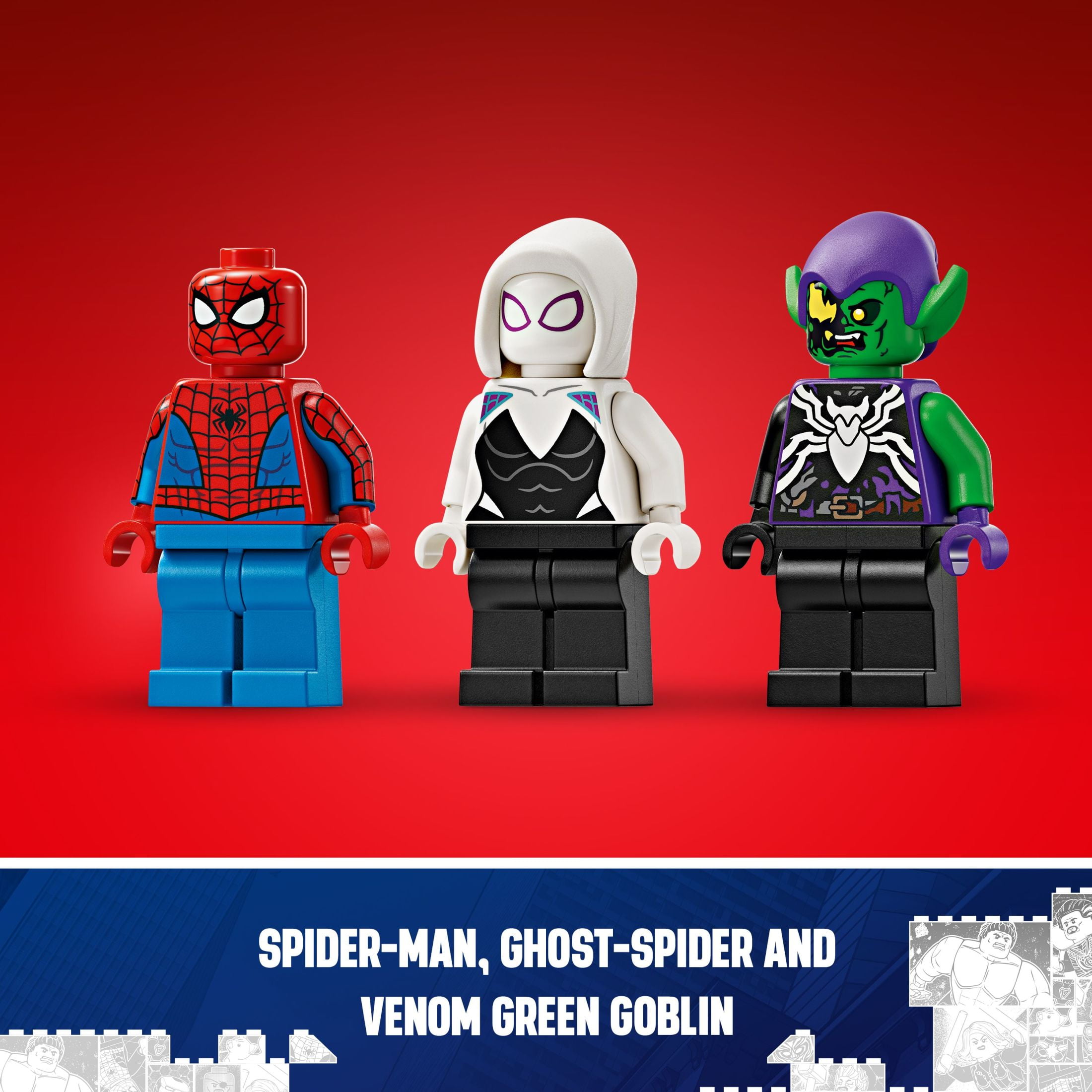 LEGO Marvel Spider-Man Race Car & Venom Green Goblin, Marvel Building ...