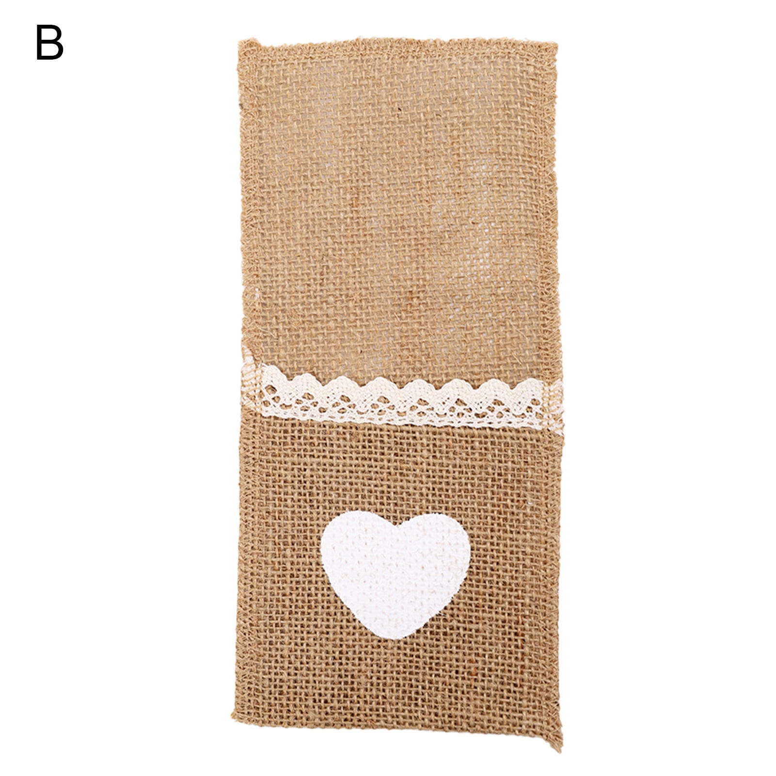 10Pcs/Set Cutlery Container Pocket Design Large Capacity Flax Reusable ...