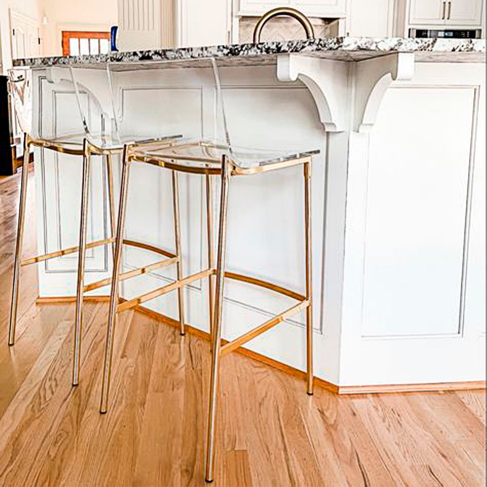 Click here for Heavenly Collection Clear & Gold Counter Stool prices