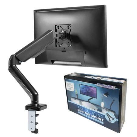 Stellar Mounts Spring LcD Monitor Arm with USB and Multimedia Ports for ...