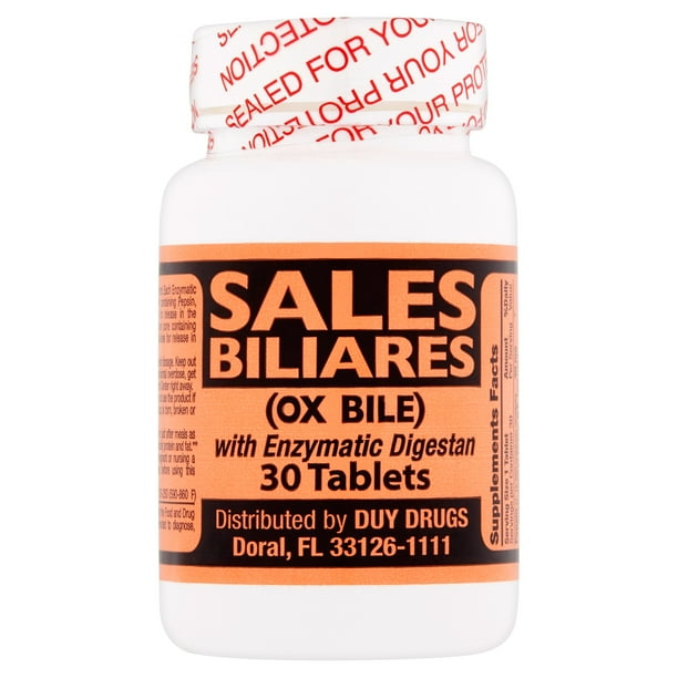 Sales Biliares OX Bile with Enzymatic Digestan Tablets, 30 count ...