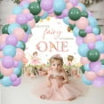 Floral Fairy 1st Birthday Decor Kit for Girls: Banner, Balloons ...