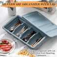 Silverware Organizer with Lid, Commercial -compartment Restaurant ...
