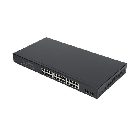 POE Switch, Plug And Play 24 Ports Full Gigabit Gigabit Ethernet Switch ...
