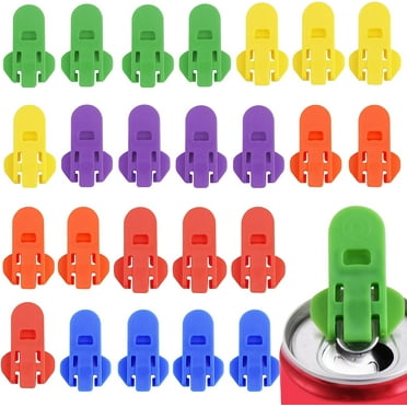 12pack Complete Cover Easy Tab Opener,Colorful Drink Can Protector Cap ...
