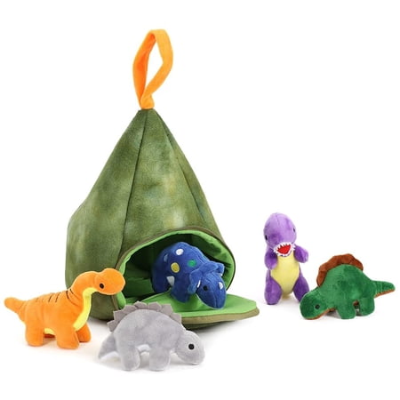 12 Inches Dinosaur House Plush 5 Pieces - 5 Cute Little Dinosaurs in ...