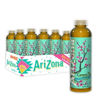 Arizona Green Tea with Ginseng and Honey, 11.5 fl oz, 12 Cans Pack ...