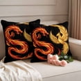 Chinese Style Outdoor Waterproof Pillow Covers, Dragon Phoenix Gradient ...