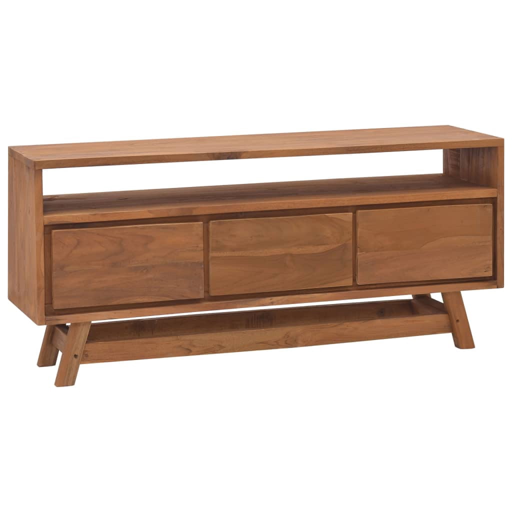 vidaXL TV Stand TV Unit Sideboard Home TV Console Media Unit Solid Teak ...