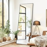 "Melodieux Large Full Length 58""x18"" Wall Mounted Wide Framed Mirror ...