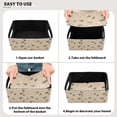 2 Pcs Foldable Felt Storage Bins Decorative Fabric Organizer Baskets ...