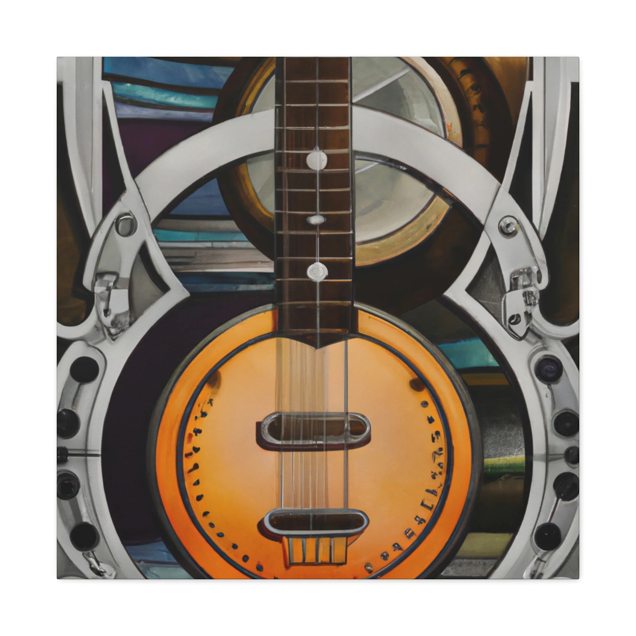 Banjo in Art Deco - Canvas - Walmart.com