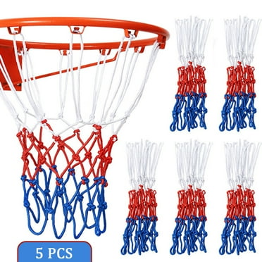 HOZHANI 2Pcs Standard Size Basketball Nets, Heavy Duty 12 Loops Tri ...