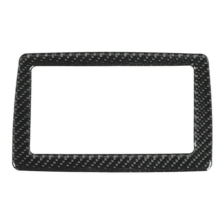 Sticker Car Interior Carbon Fiber Navigation Panel Trim Frame Fit For ...