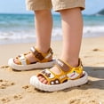 AJGRHE Girls Lightweight Summer Casual Sandals, Adjustable Closure ...
