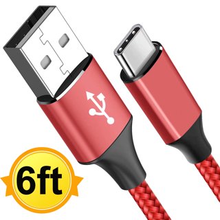 onn. 4.8A Dual-Port Wall Charging Kit with 3ft USB-C to USB Cable ...