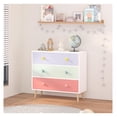 3 Drawer Dresser Baby Nightstand - Colorful Wood Storage Cabinet for ...