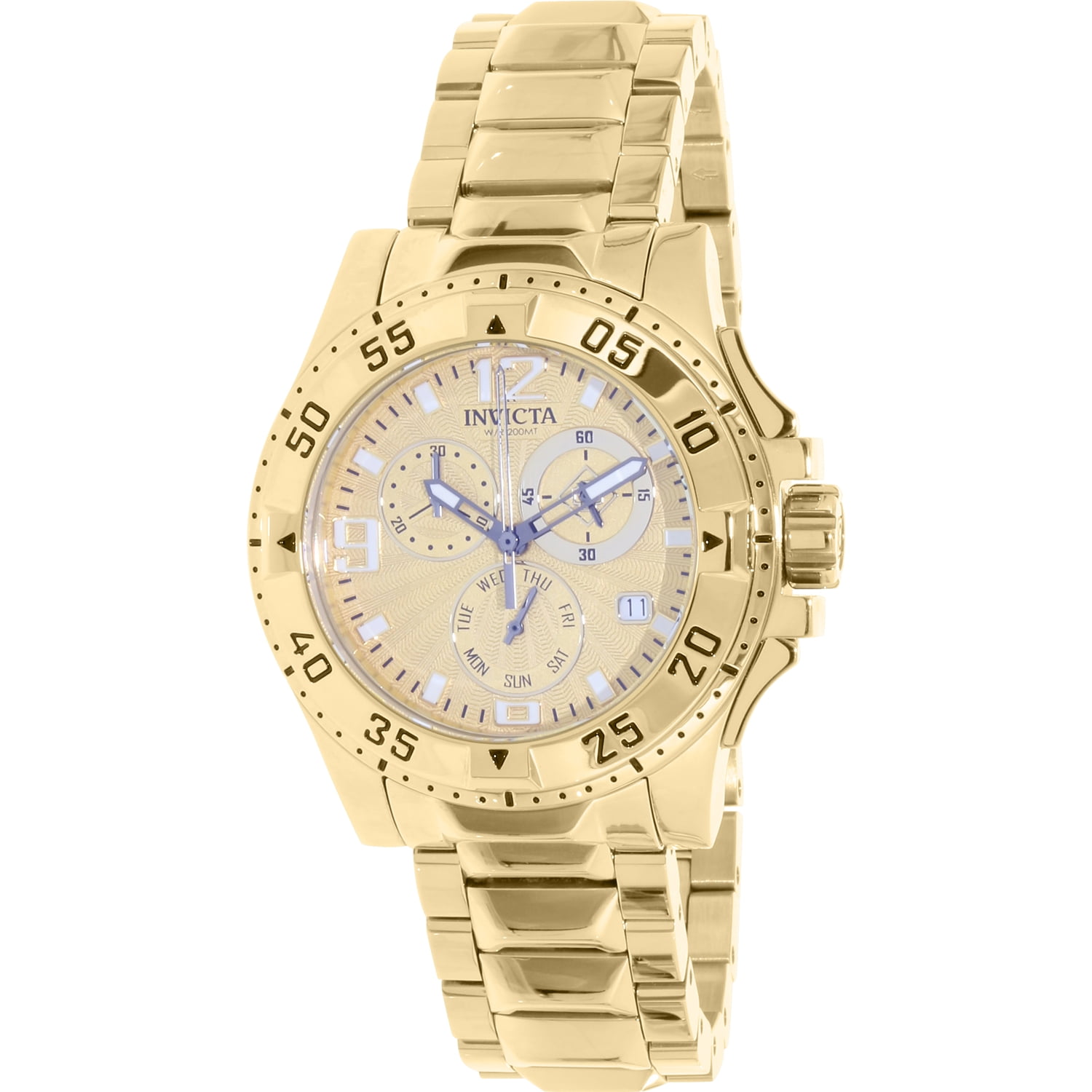 Invicta Women's Excursion 16102 Gold Stainless-Steel Swiss Chronograph Watch - Walmart.com