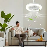 VibHome E27 Ceiling Fan With Lights Enclosed Low Fan Light Ceiling ...
