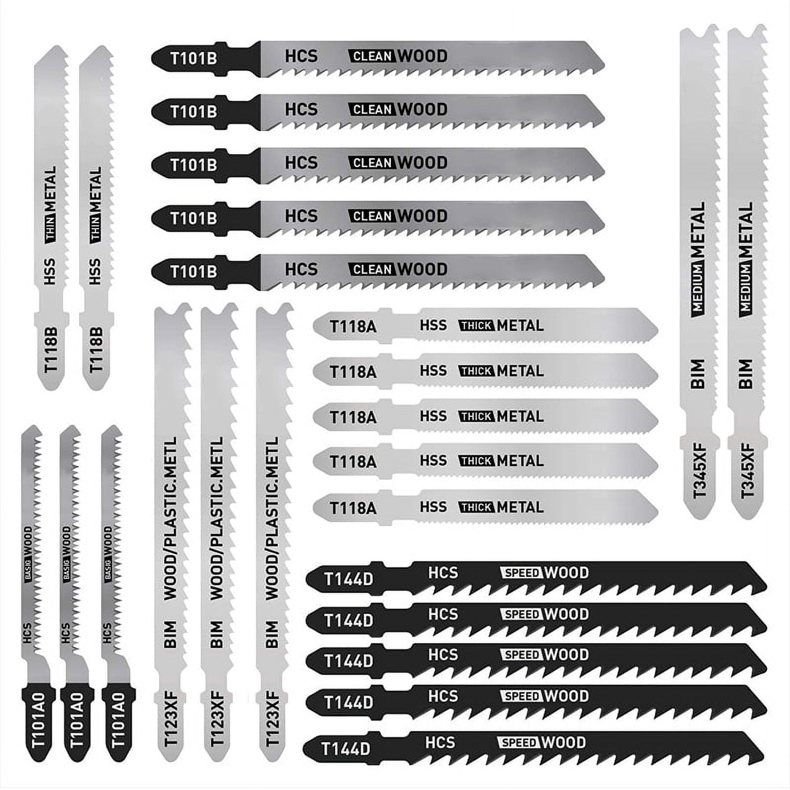Click here for Unbranded 25 Pcs T Shank Jig Saw Blade Set  T-Shan... prices
