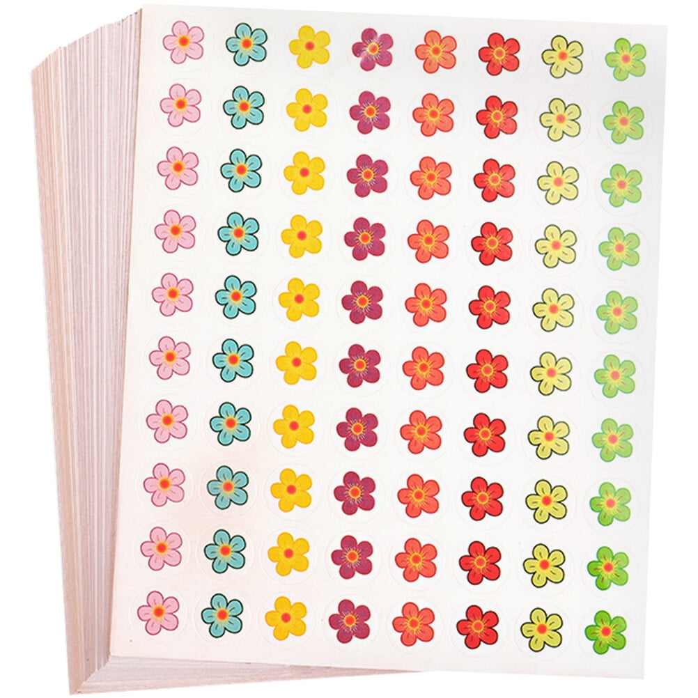 BESTONZON 50 Sheets of Decorative Flower Stickers Adorable Teacher ...