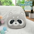 SUWJELANY Raccoon Plush Pillows, 14"Cute Stuffed Animals Toys,Pearl ...