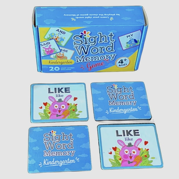 Sight Word Matching Memory Game Kindergarten - Walmart.com