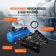 VEVOR Train Horns Kit, 4 Trumpet Air Horn Kit, 150dB Train Horns for ...