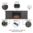 Franklin 60" Fireplace with 2 Doors - Walmart.com