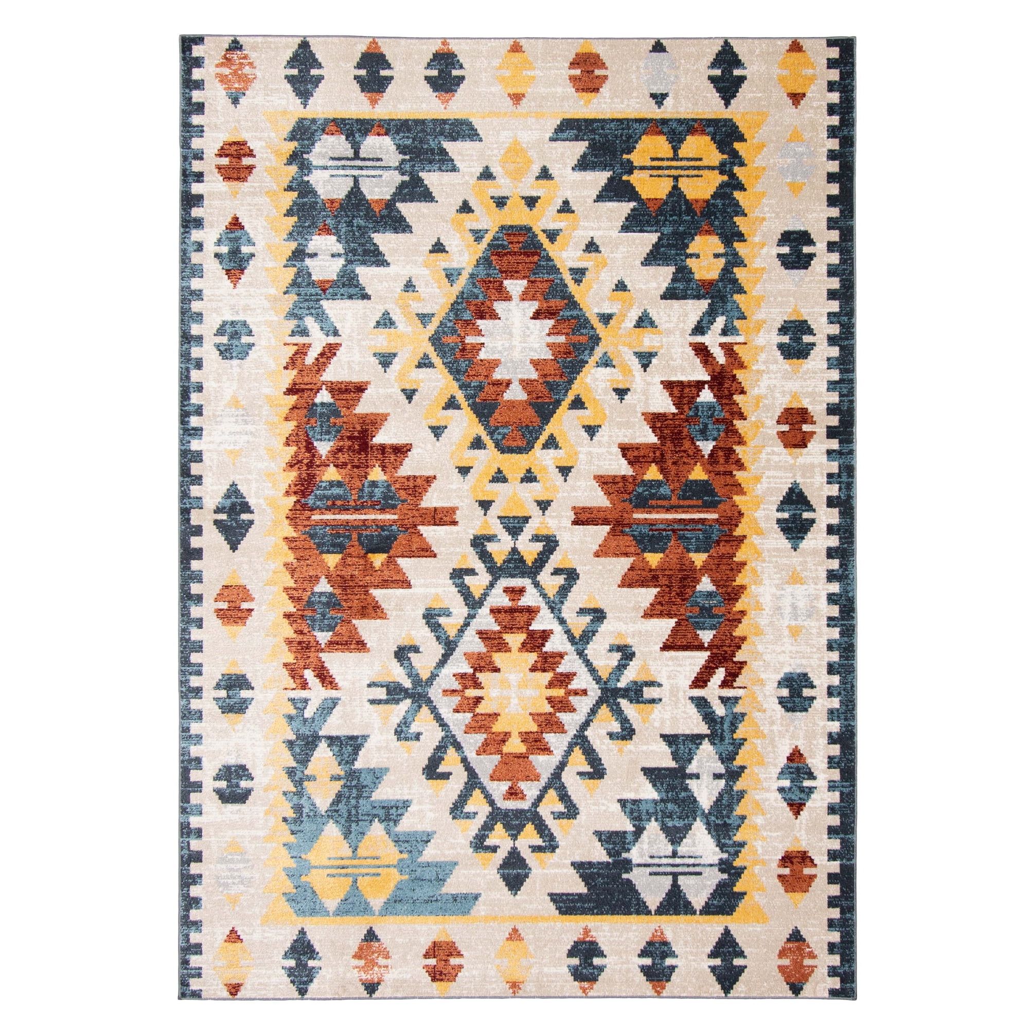 Click here for Alfresco Decor Aqua Mosaic Red Polyester Rug 50 X... prices