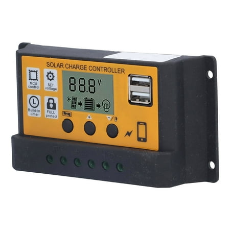 Smart Charge Controller, PWM Charging Solar Charge Controller 12V 24V ...